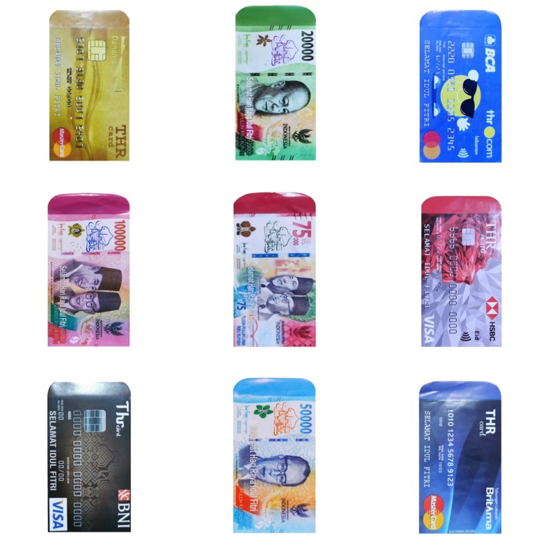 Jual 100 Lembar JUMBO Amplop Lebaran ATM UANG | Shopee Indonesia