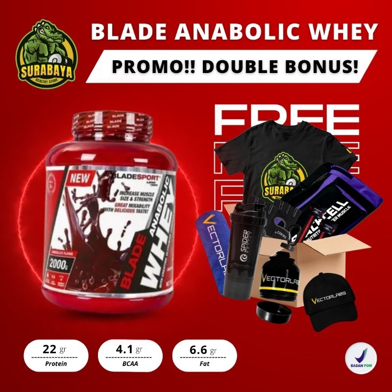 Jual Blade Whey Protein 5 Lbs Blade Sport Anabolic Whey Protein Isolate ...