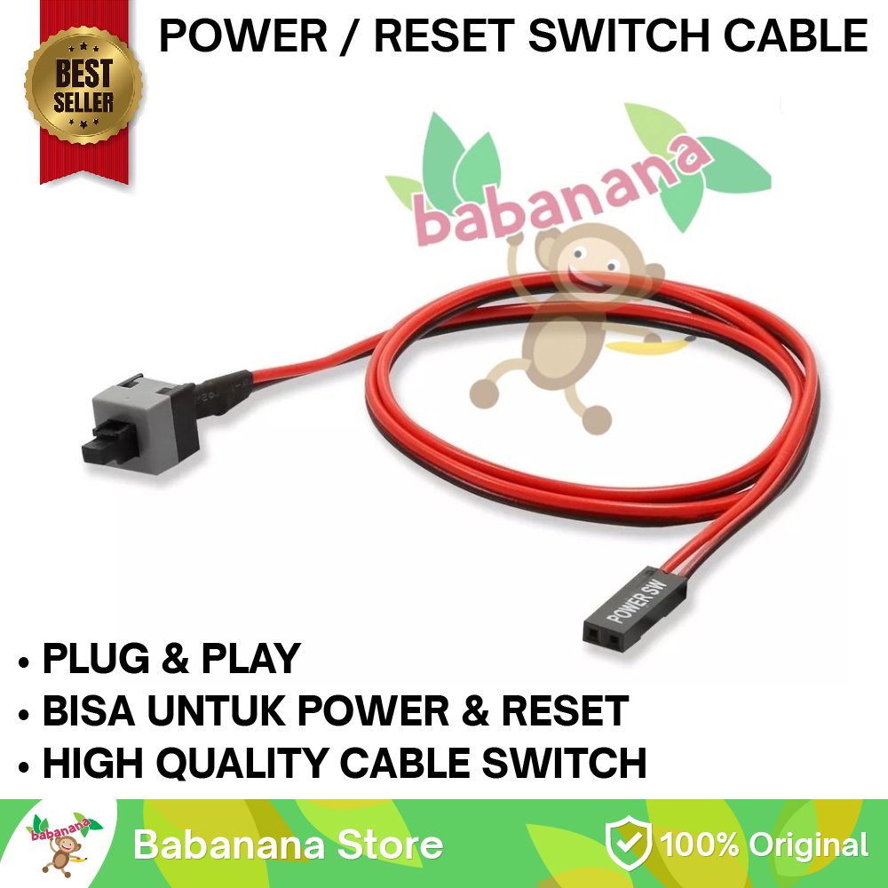Jual Kabel Front Panel Switch Power Reset Button untuk PC CPU Komputer ...