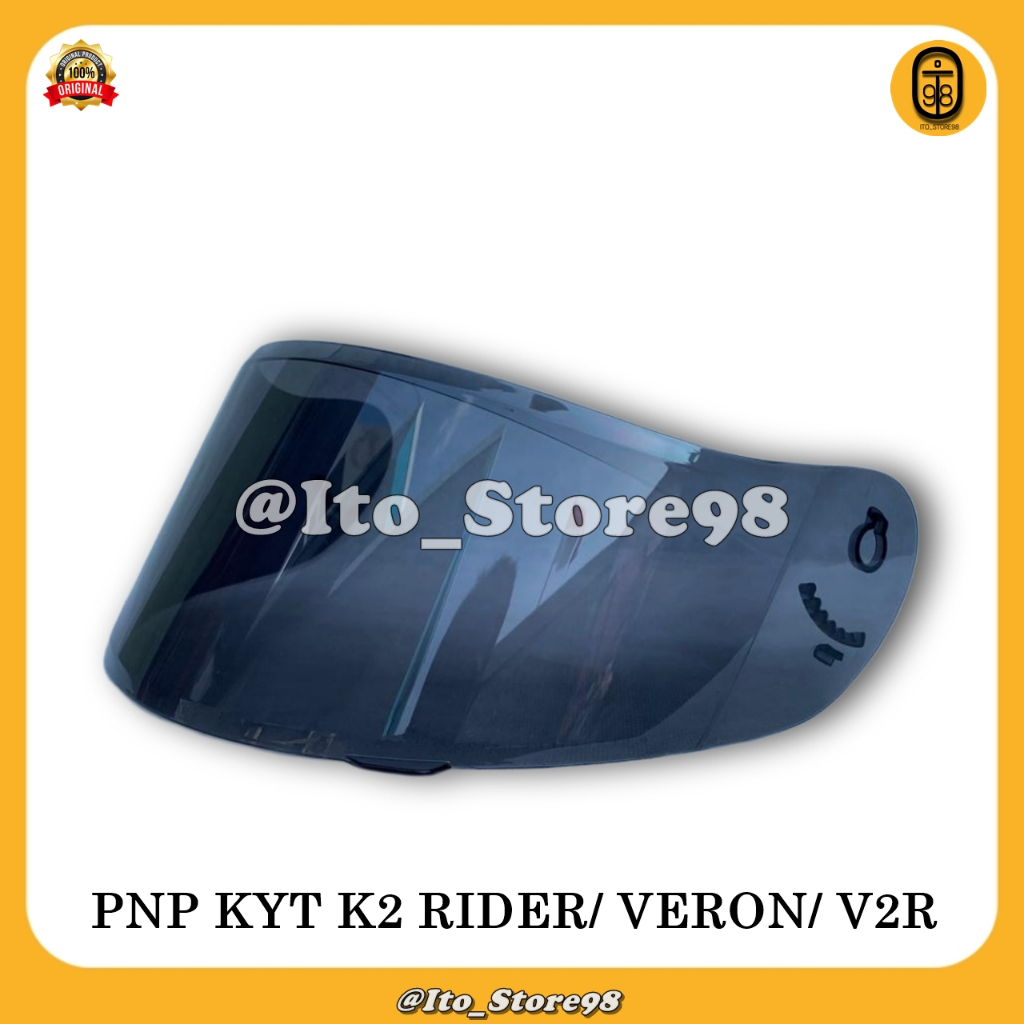 Jual Kaca Helm Full Face KYT K2 RIDER/ VERON/ V2R Original Norisk Tipe ...