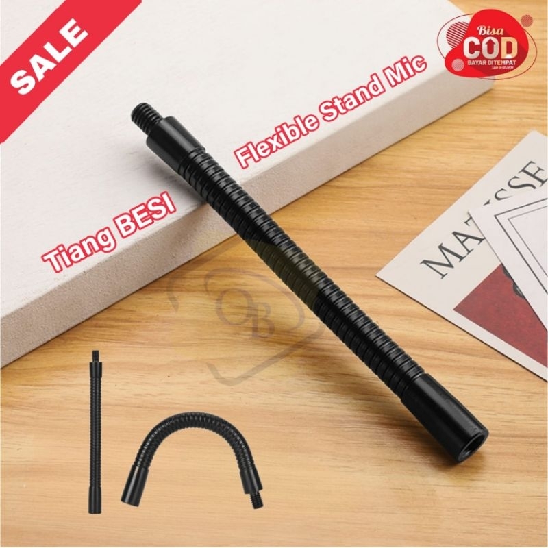 Jual Tiang sambungan stand mic BESI fleksibel peninggi stand mikrofon ...