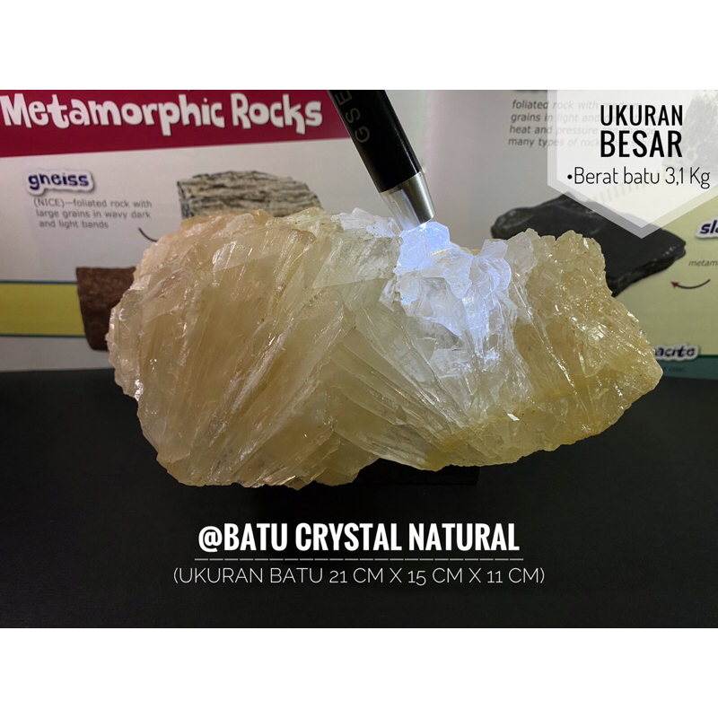 Jual Batu Crystal Natural L26 atau Batu Kristal Metamorf Kuarsit atau ...
