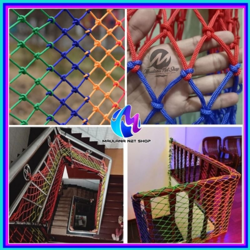 Jual Jaring Dekorasi Ruangan Pengaman Tangga Ketebalan 5mm/Jaring Mandi ...