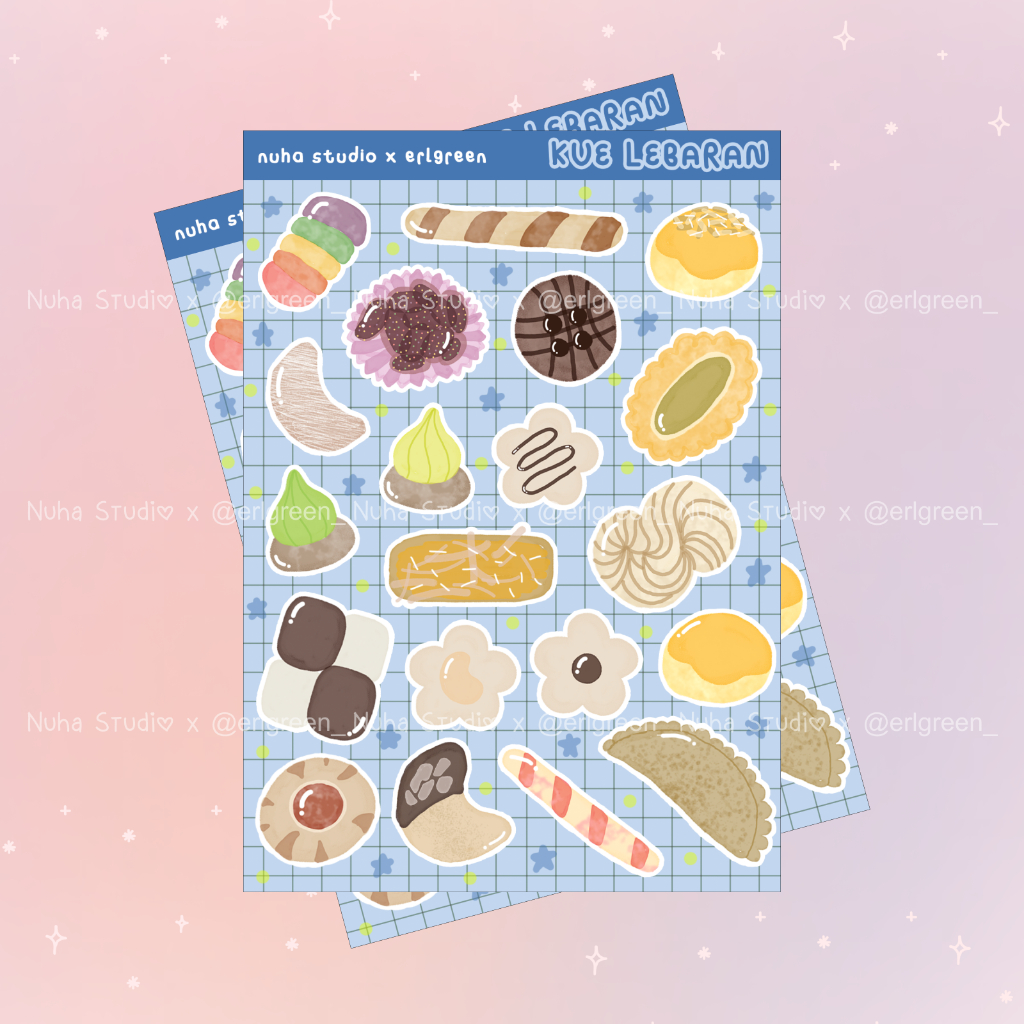 Jual Sticker by erlgreen_ | Kue Lebaran Nastar Panada Sagu Kastengel ...