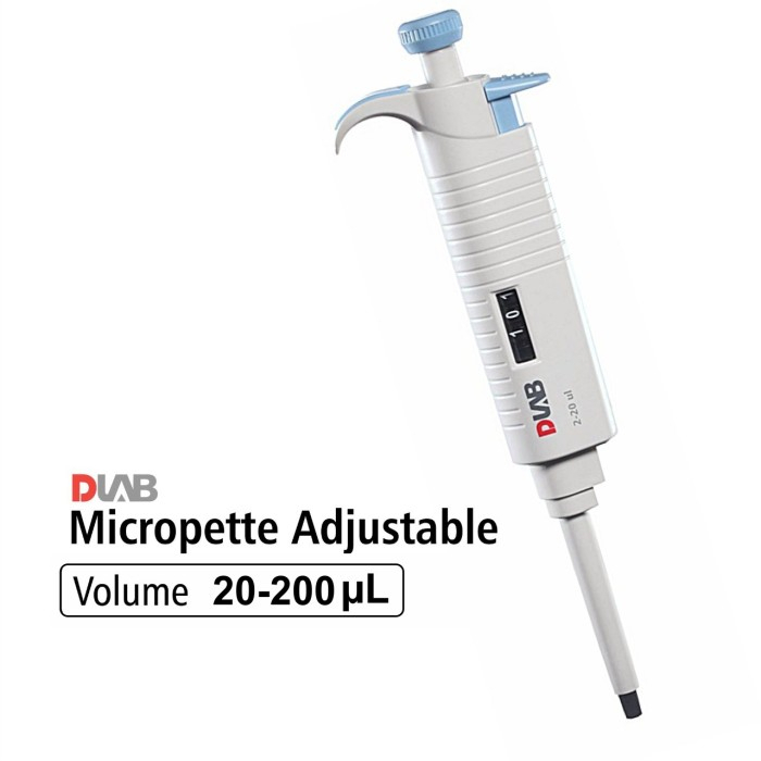 Jual Micropipette Plus Mikropipet 20-200uL Single Channel | Shopee ...
