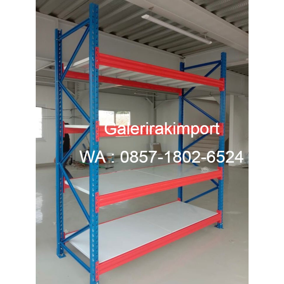 Jual Rak Gudang Heavy Duty Kapasitas 1 Ton/Level, Racking Industri, Rak ...