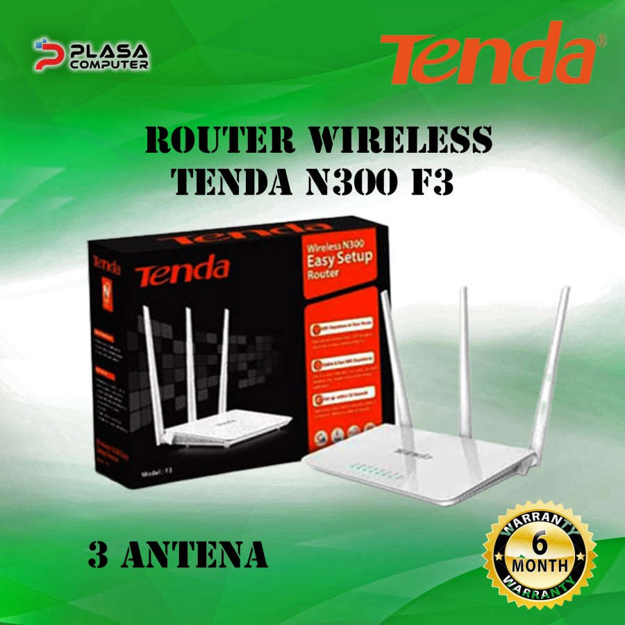 Jual Router Tenda F3 300Mbps - Wireless Router Tenda F3 N300 300Mbps ...
