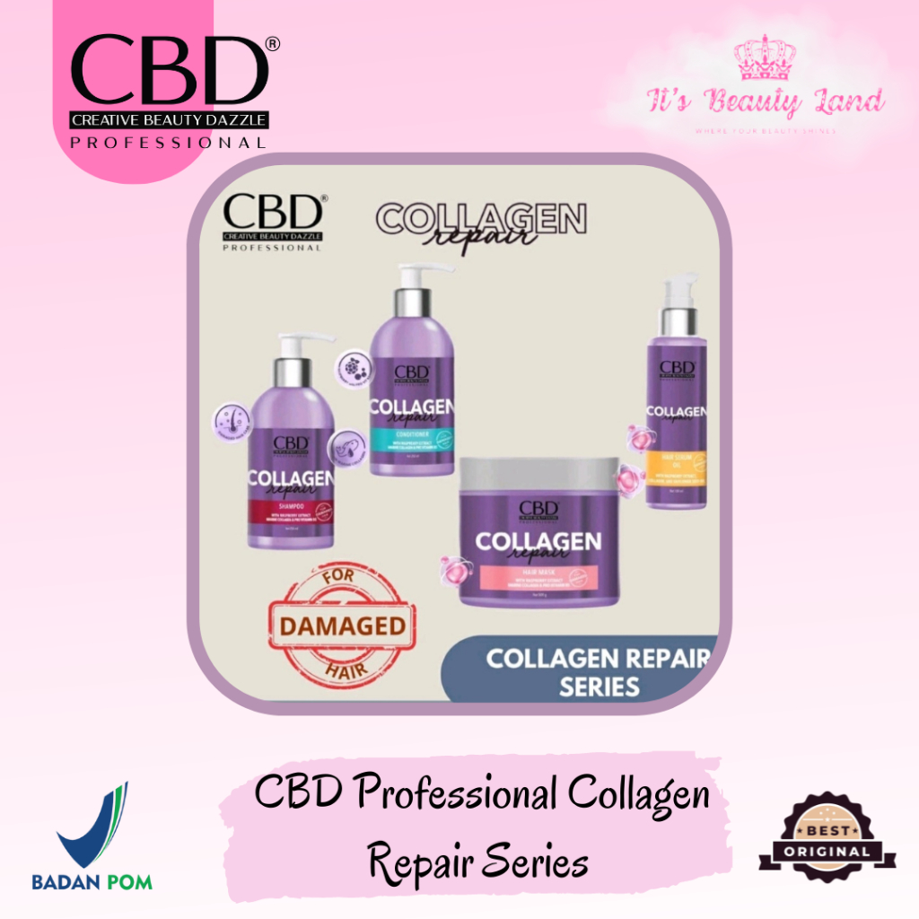 Jual CBD Professional Collagen Repair Series | Collagen Hair Serum ...