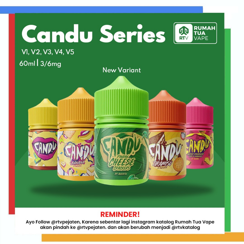 Jual CANDU FREEBASE 3MG/ 6MG 60ML PREMIUM E LIQUID VAPE | Shopee Indonesia