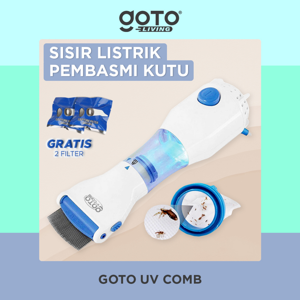 Jual Goto UV-Comb Vacuum Comb Sisir Kutu Elektrik Rambut Penghilang ...