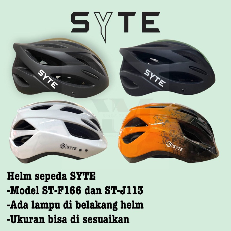 Jual Helm sepeda SYTE ST-F166 dan ST-J115 | Shopee Indonesia