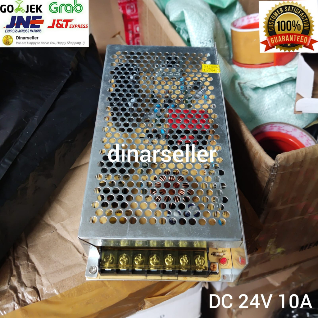 Jual TRAFO DC 24V 24 VOLT 10A POWER SUPPLY LED DRIVER DAYA 240 WATT ...