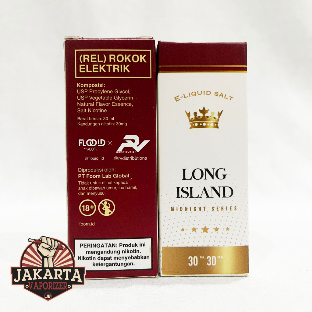 Jual [SALT] FOOM LONG ISLAND SALTNIC 30ML 30MG BY FOOM | Shopee Indonesia