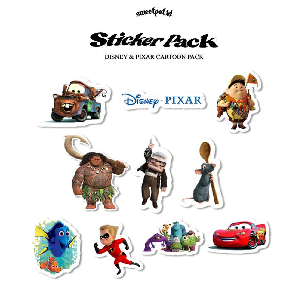 Jual STICKER PACK [DISNEY x PIXAR] / STICKER AESTHETIC / STICKER RANDOM ...
