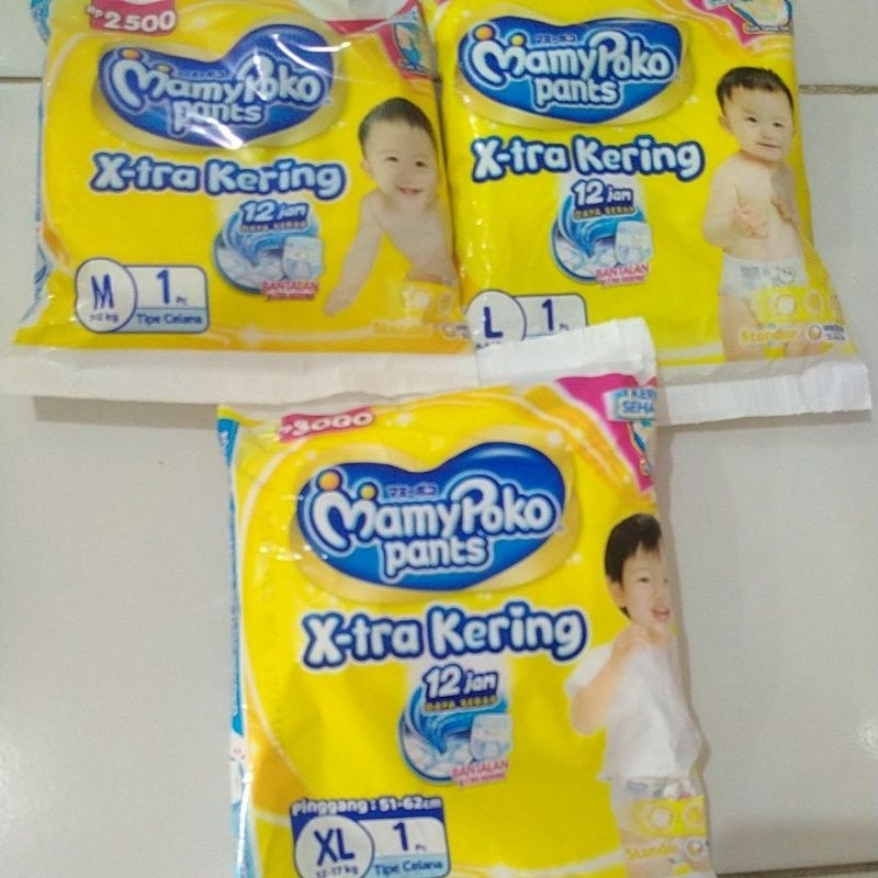 Jual Mamy Poko Pants M L XL 1 renceng / renteng (isi 10 pcs) | Shopee ...