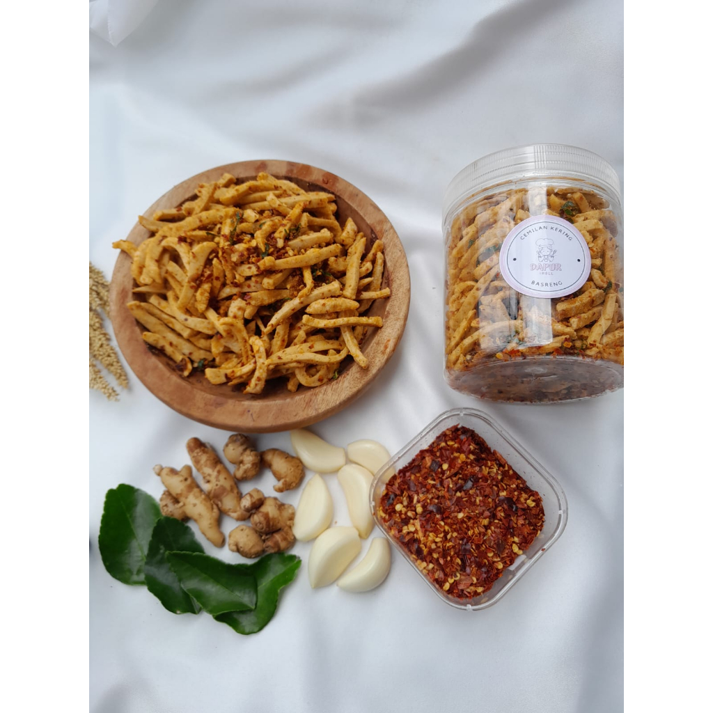 Jual Basreng Viral Original Daun Jeruk Kemasan Toples | Shopee Indonesia