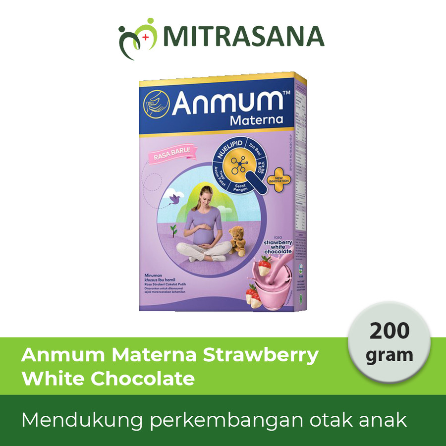 Jual Anmum Materna Strawberry White Choco - Susu Ibu Hamil 200 gr ...