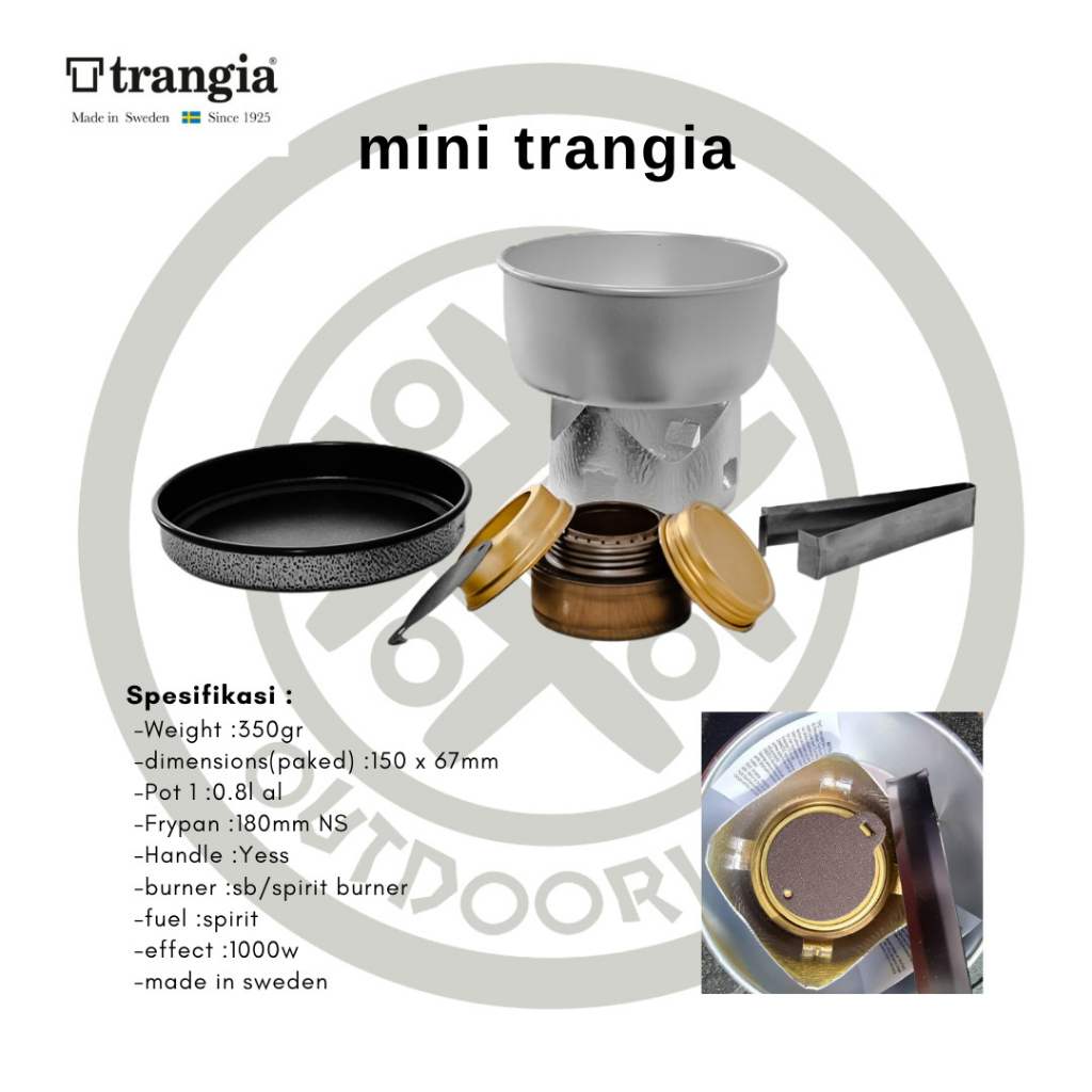 Jual Mini Trangia Cooking Set | Mini Trangia Original | Cooking Set ...