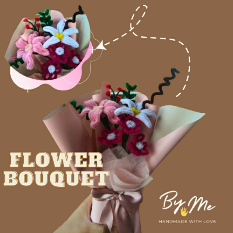 Jual Custom Pipe Cleaner Flower Bouquet Bouquet Flower Boquet Flowers