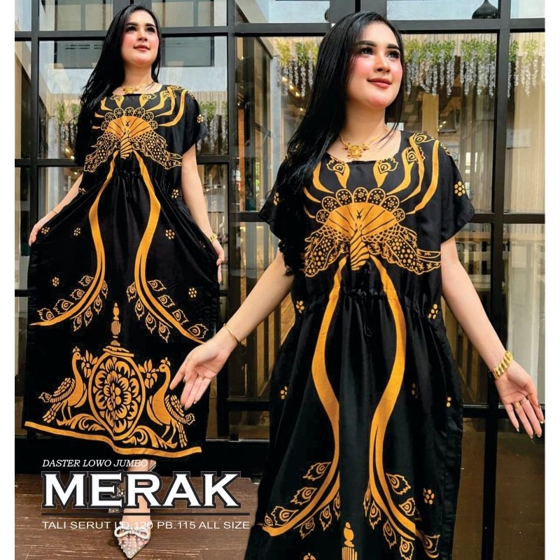 Jual Daster Lowo Jumbo / Daster Lowo Serut / Daster Lowo Hitam Motif ...