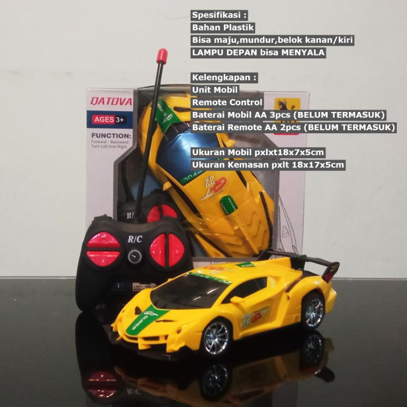 Jual Mainan Anak Cowok RC Remote Control Mobil Sedan Sport | Shopee ...