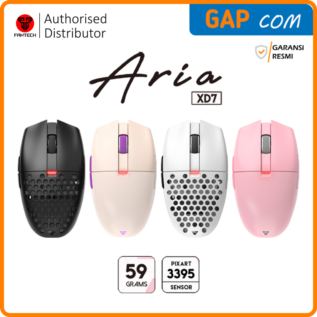Jual Fantech ARIA XD7 Wireless Bluetooth Gaming Mouse Rechagreable ...