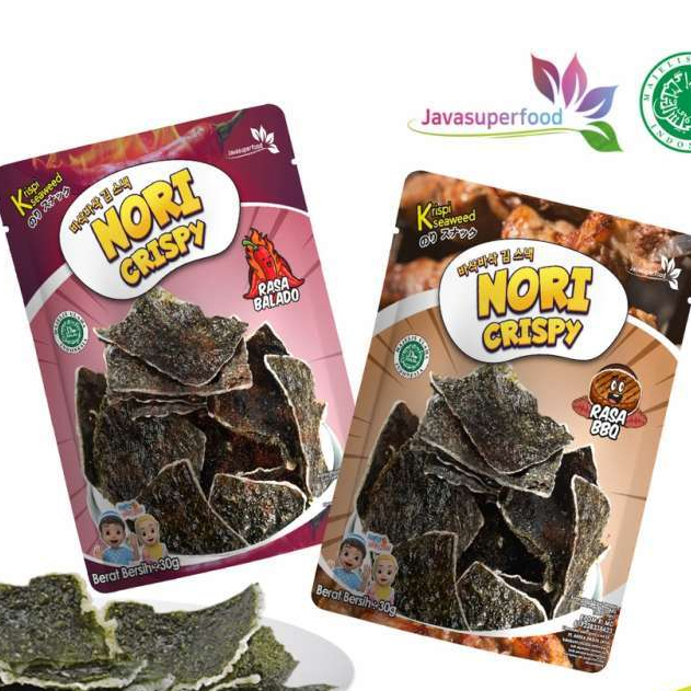 Jual Java Super Food Nori Crispy Balado | BBQ 30g | Shopee Indonesia
