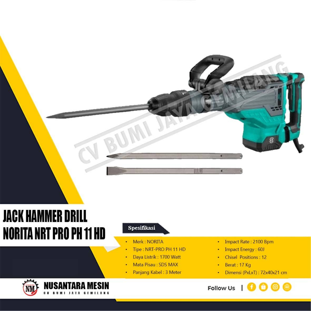 Jual MESIN BOBOK BETON NORITA NRT PRO PH 11 HD | Shopee Indonesia
