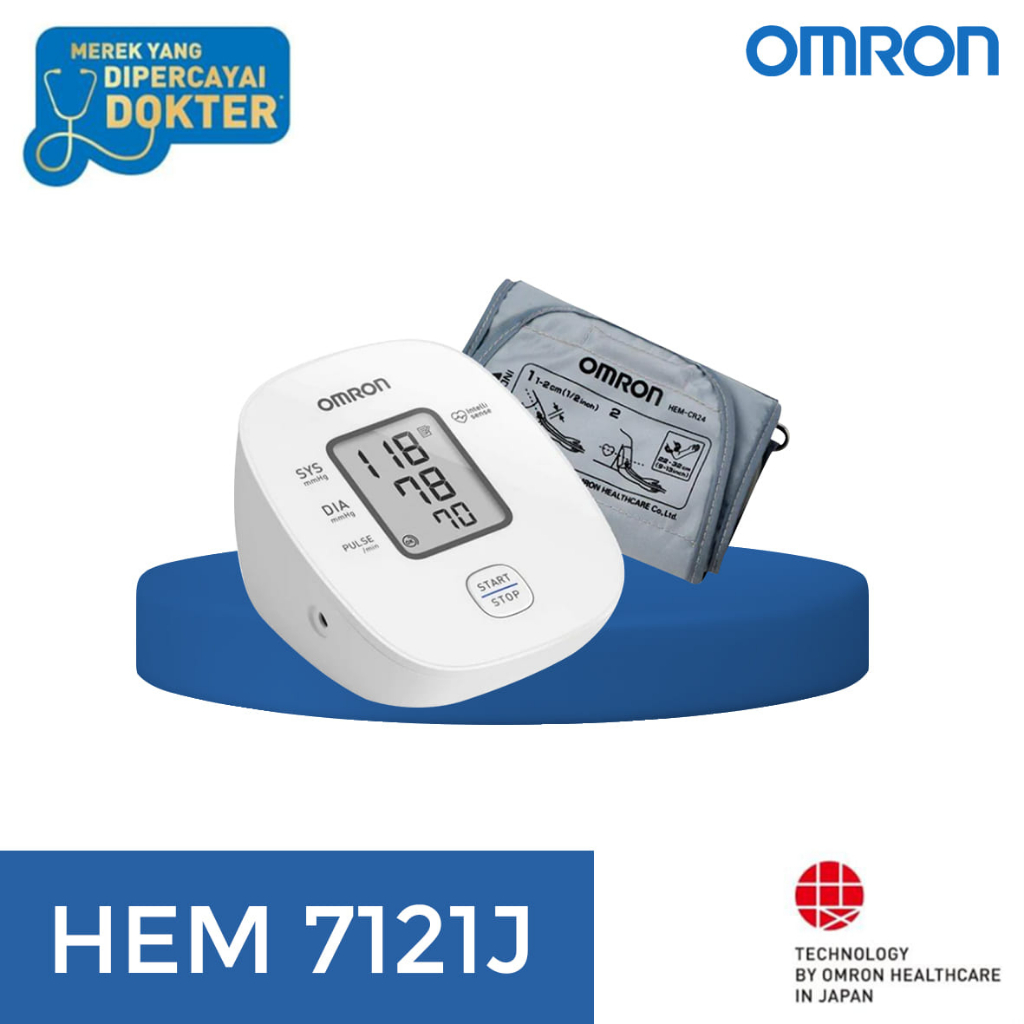 Jual OMRON Blood Pressure Monitor HEM 7121J Tensimeter Digital | Shopee ...