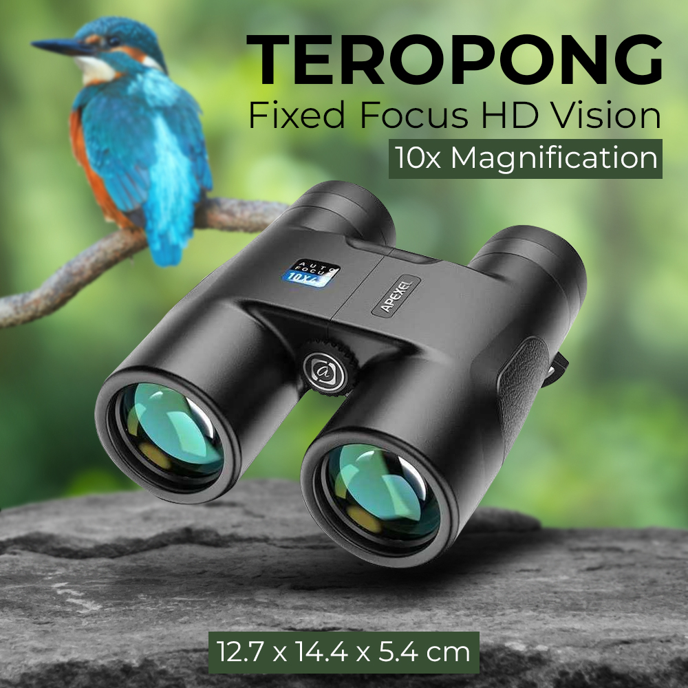Jual Teropong Binoculars Fixed Focus HD Vision 10x42 Hitam APL-RB10X42A ...