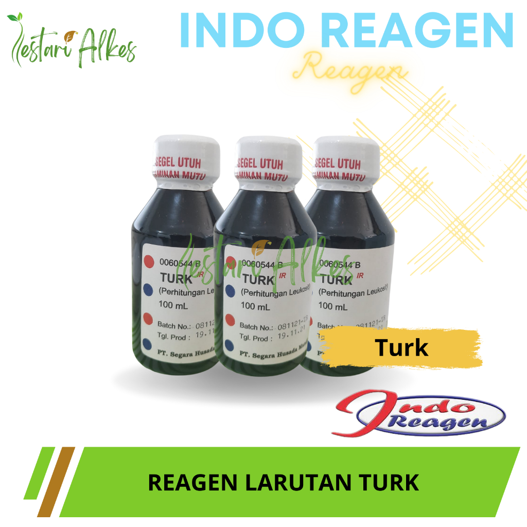 Jual Larutan Turk 100 ml INDO REAGENT reagen Turk Leukosit | Shopee ...