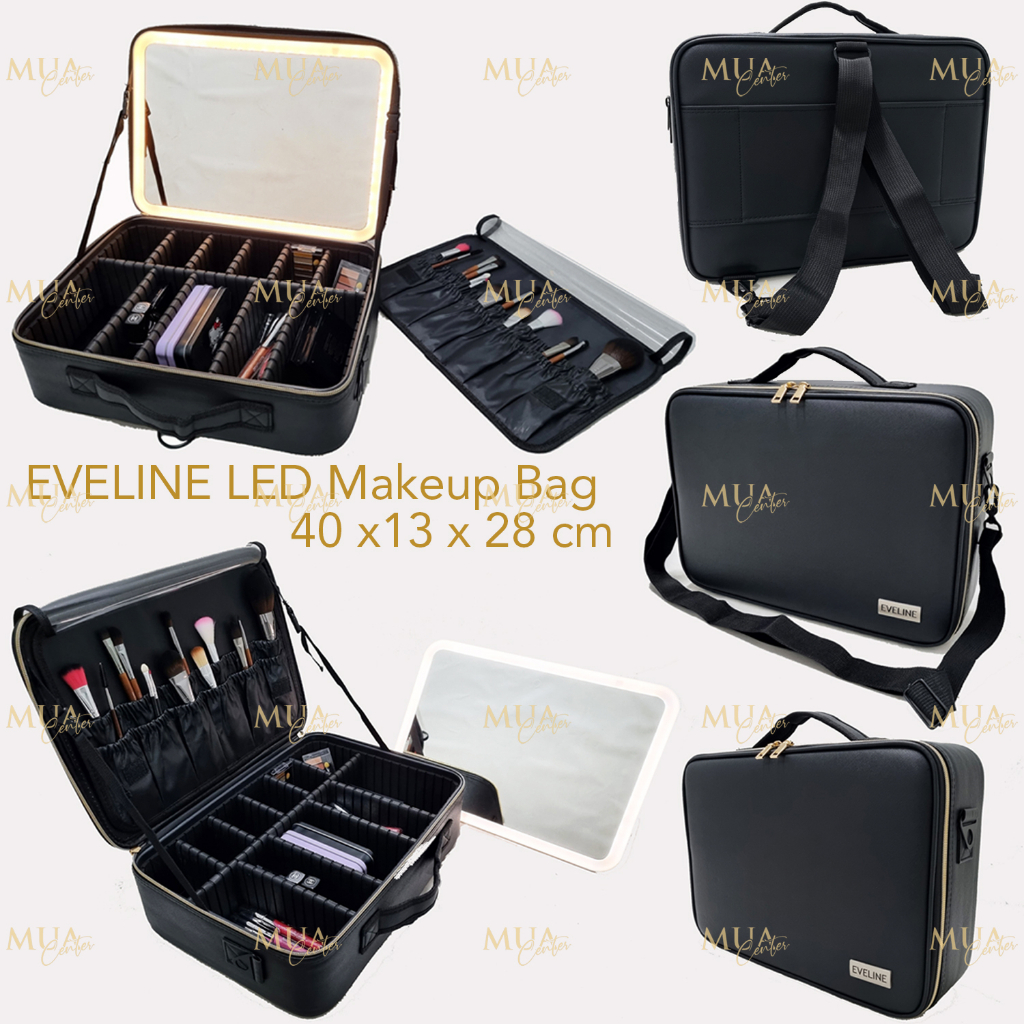 Jual Tas Makeup Lampu / LED Makeupartist Bag MUA Beauty Case EVELINE | Shopee Indonesia