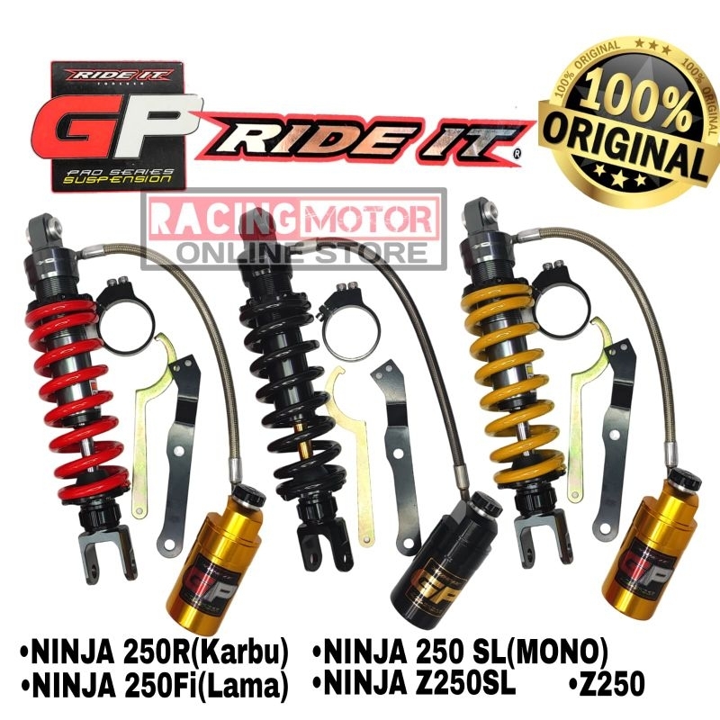 Jual Monoshock ninja 250 z250 fi sl karbu tabung pisah shock ride it | Shopee Indonesia