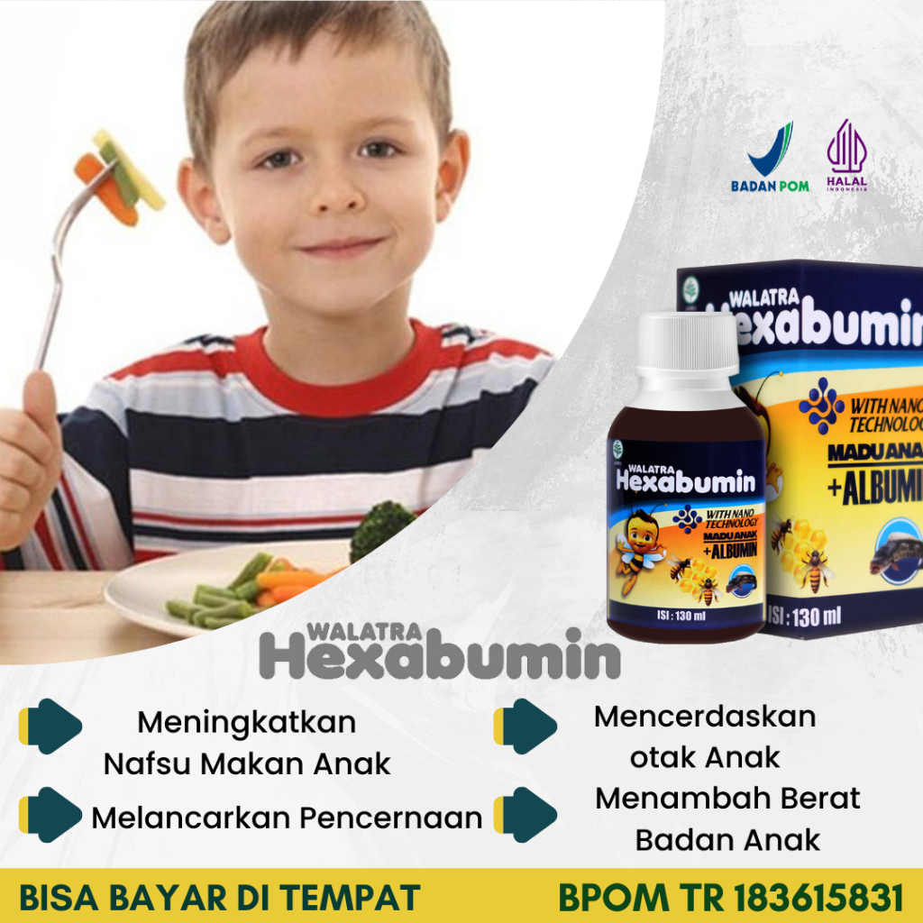 Jual Madu Hexabumin 100% ASLI Obat Penggemuk Badan Anak Vitamin ...