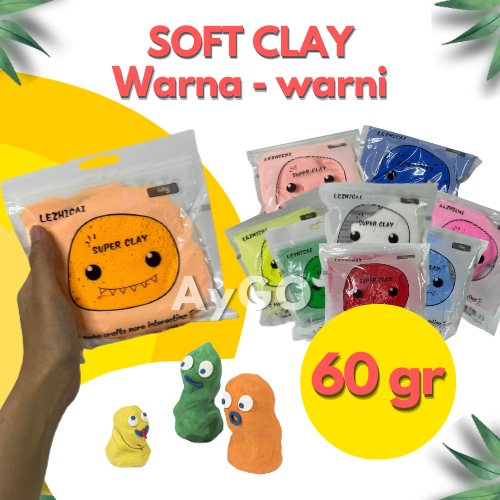Jual SOFT CLAY / AIR DRY CLAY / CLAY SLIME / SUPER CLAY / CLAY MAINAN ...