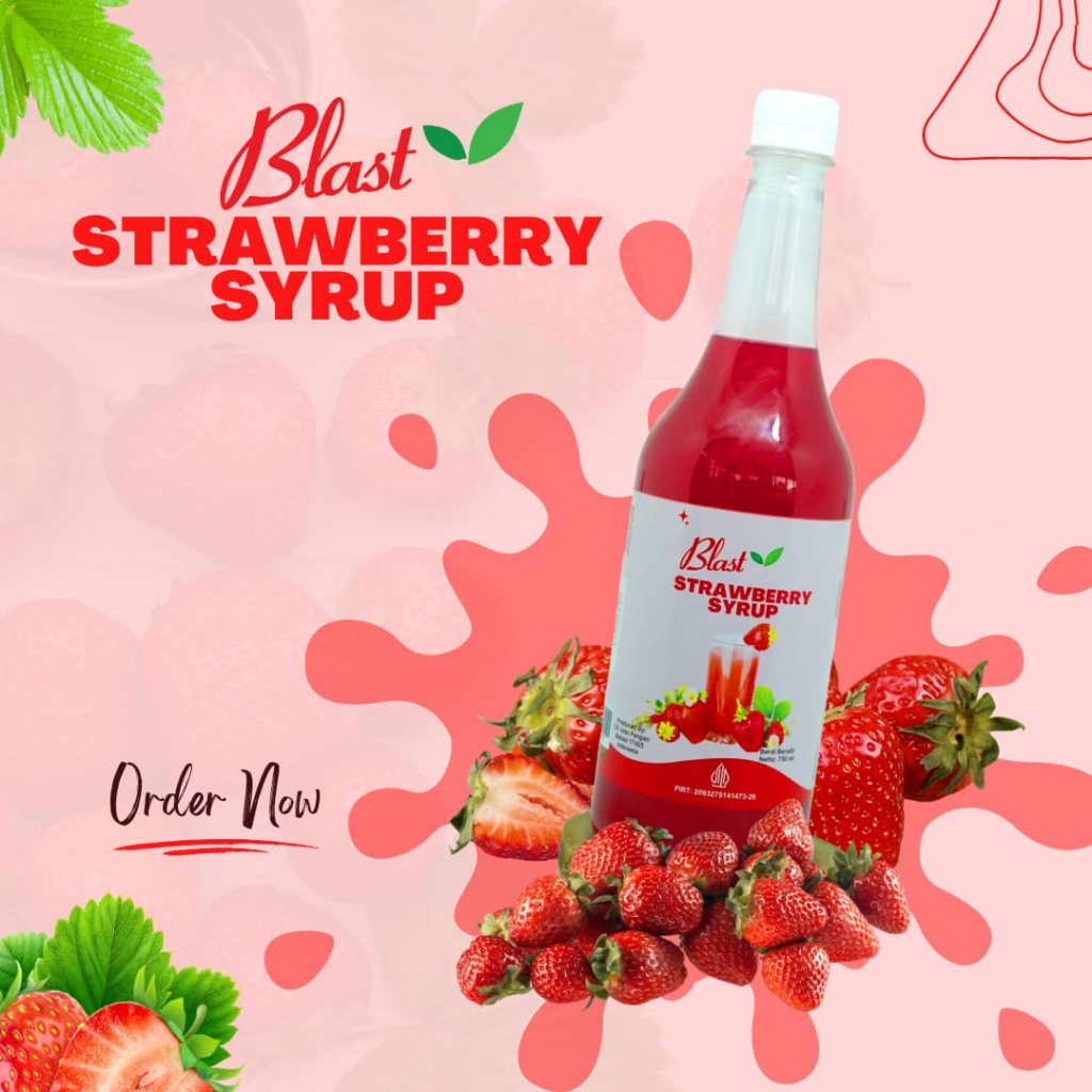 Jual Syrup Rasa Strawberry 750 ml (1kg) | Shopee Indonesia