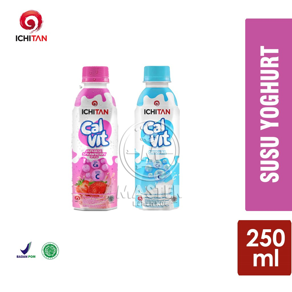 Jual Ichitan Calvit Susu Yoghurt / Original / Strawberry [Botol 250ml ...