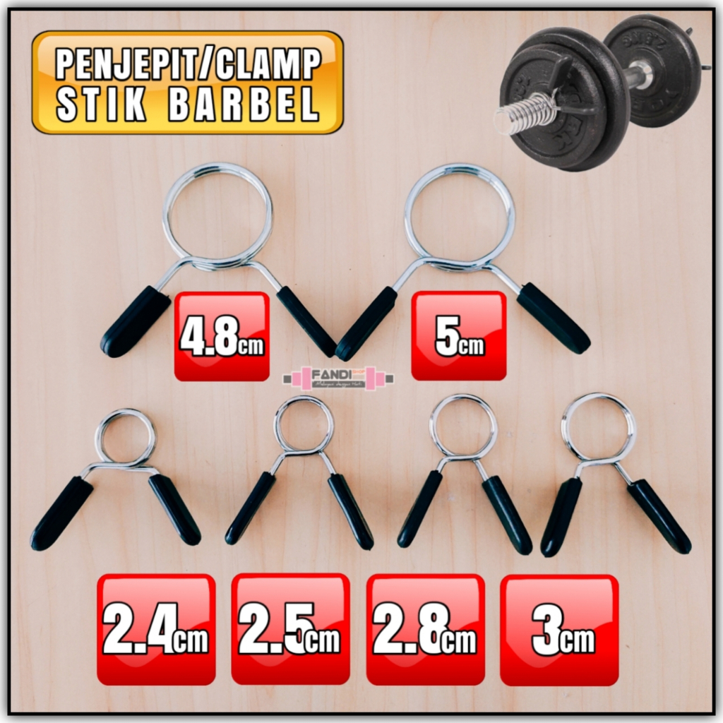 Jual Penjepit Stik Barbel / Barbell Clamp / Pengunci Stik Barbel ...
