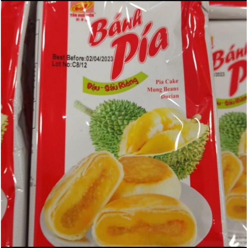 Jual Banh Pia Bakpia Durian asal Vietnam All Variant 400g | Shopee ...