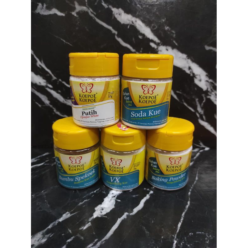 Jual KOEPOE/KUPU/SODA KUE/BAKING POWDER/VX/SPEKUK/OPAQUE PUTIH PER PCS ...