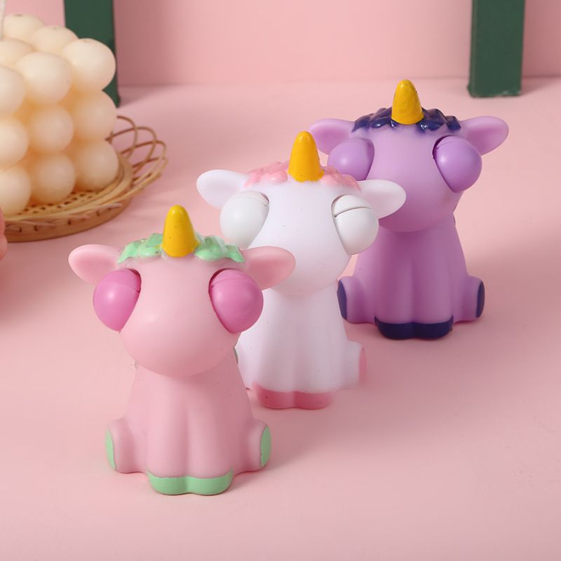Jual Squishy unicorn mainan anak mainan pencet unicorn mata stress toy ...