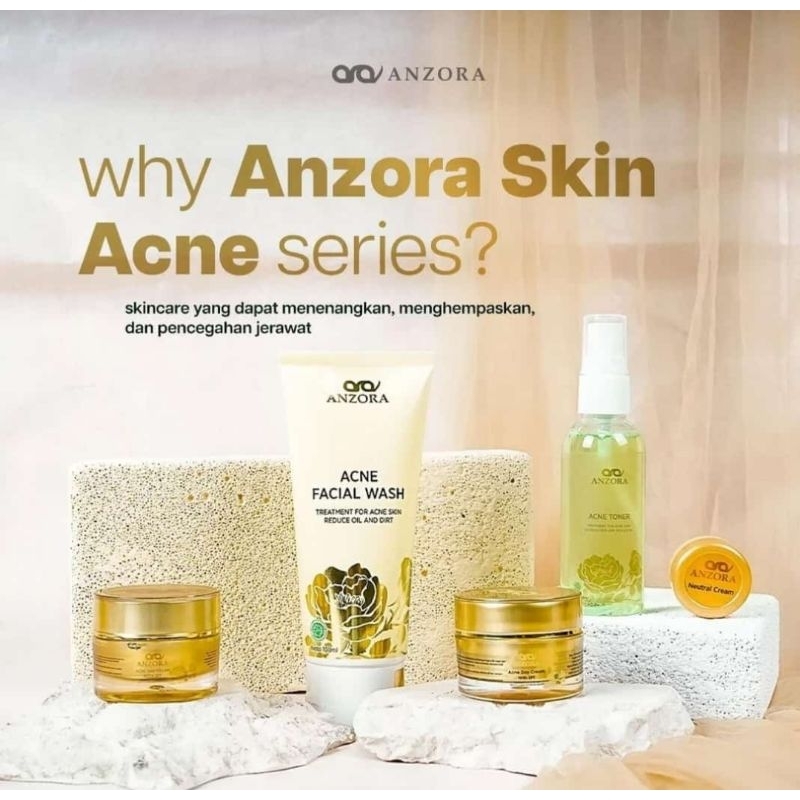Jual Perawatan wajah produk Skincare ANZORA Paket Acne series | Shopee ...
