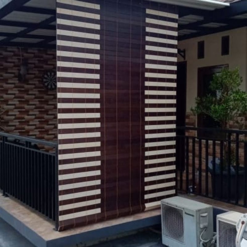 Jual TIRAI KEREY KAYU MOTIF OUTDOOR UKURAN BISA COSTUM | Shopee Indonesia