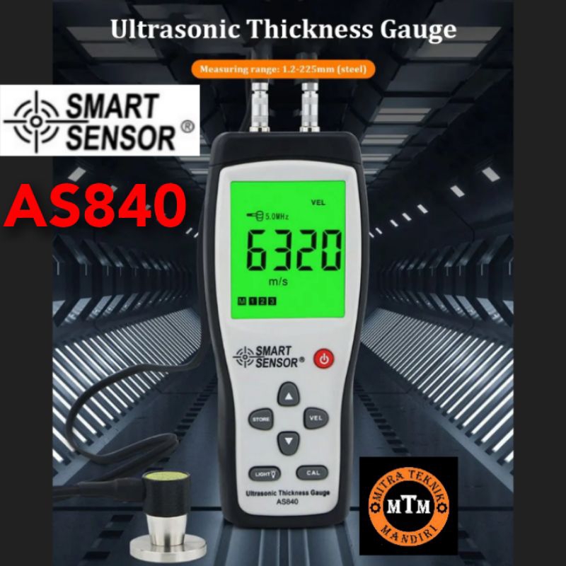 Jual ALAT UKUR KETEBALAN ULTRASONIC THICKNESS GAUGE SMART SENSOR AS840 ...