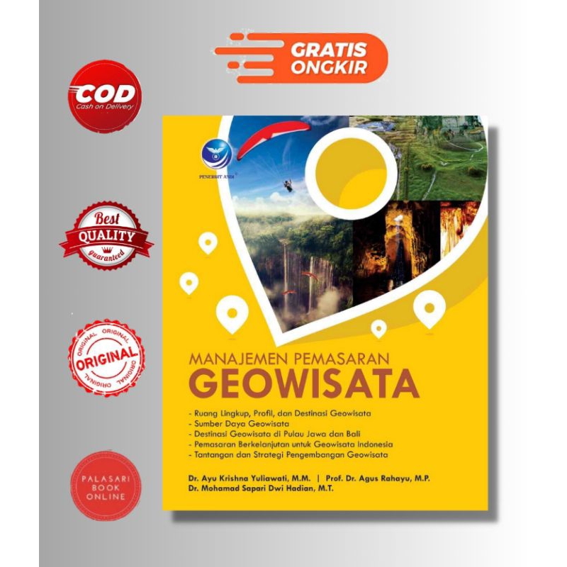 Jual Buku Manajemen Pemasaran Geowisata : ruang lingkup , profil dan ...