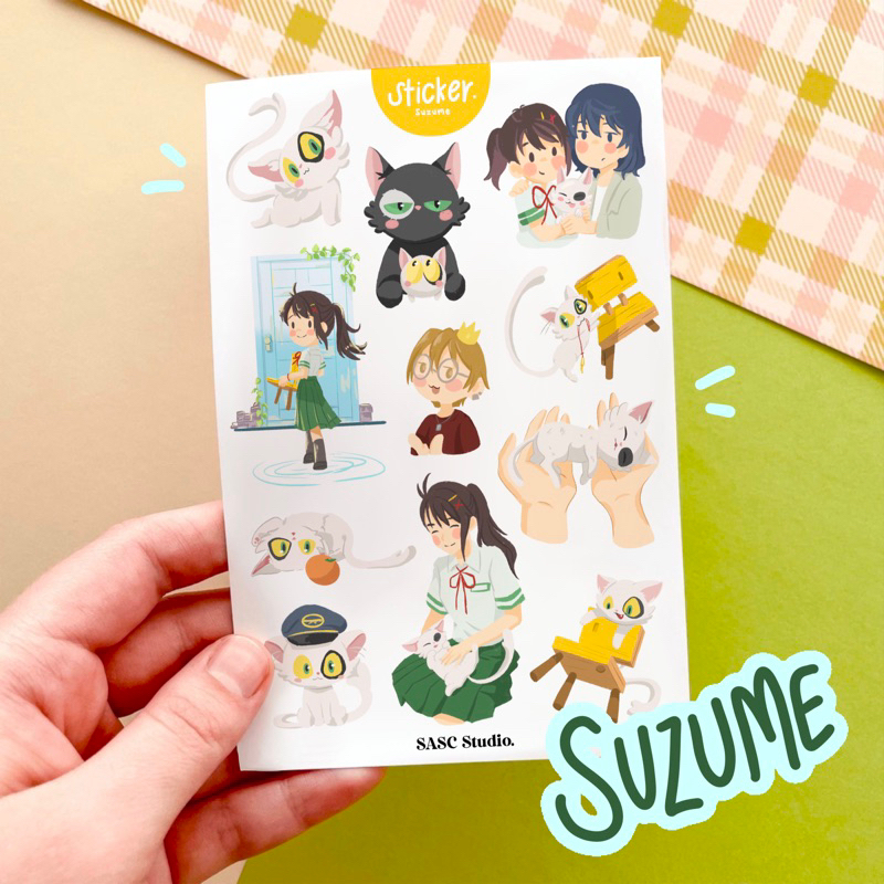 Jual Suzume no Tojimari sticker sheet | stiker anime lucu aesthetic ...
