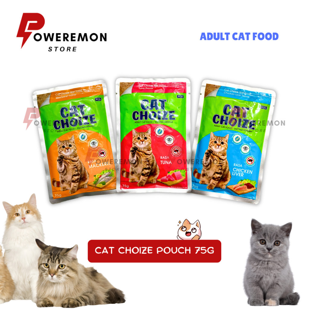 Jual Cat Choize Pouch 75g, Cat Choize Adult Wet Food Makanan Kucing ...