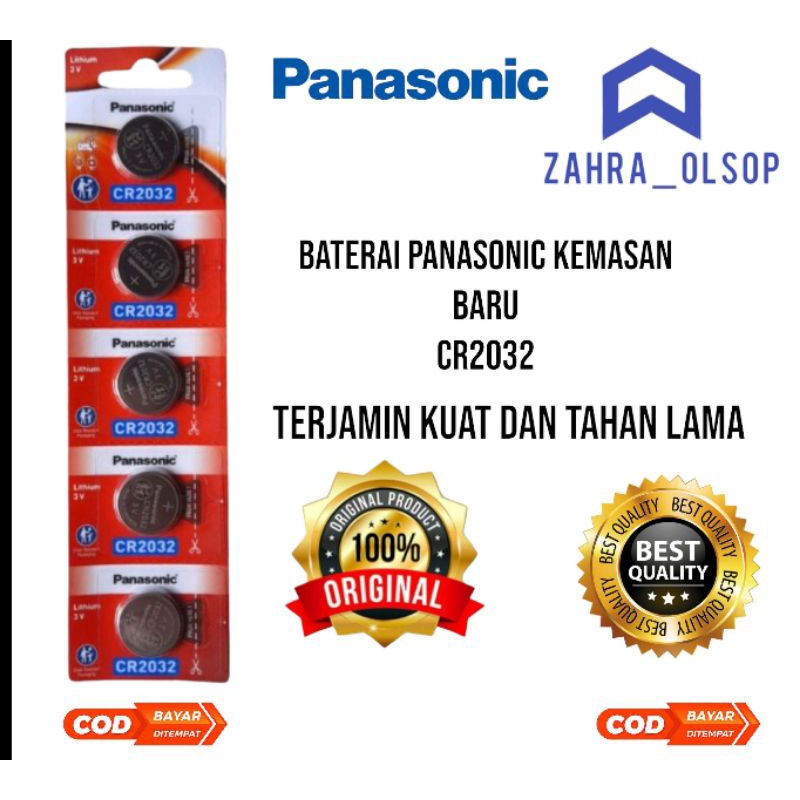 Jual Baterai Panasonic CR2032 Original Lithium Baterai 3 V | Shopee Indonesia