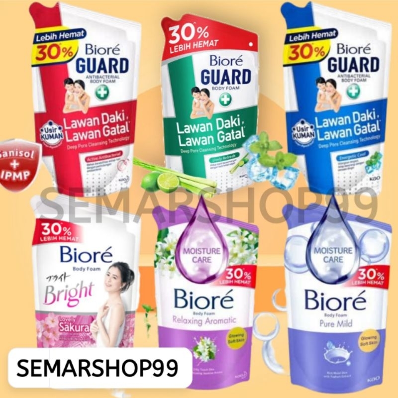 Jual BIORE Sabun Mandi Cair Pouch 800ml | Shopee Indonesia