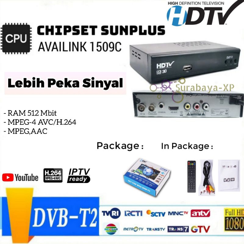 Jual STB SET TOP BOX DVB-T2 DIGITAL HDTV Chipset Sunplus | Shopee Indonesia